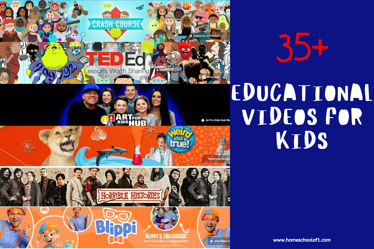 35+ Best Educational Videos for Kids for K-12 (Every Subject)