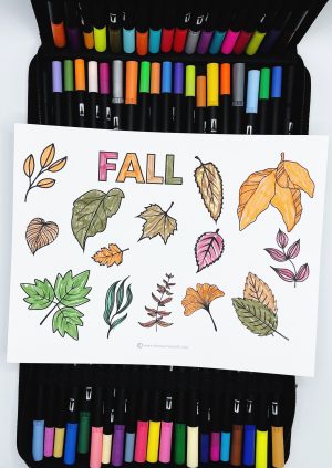 Leaf Coloring Ideas For Kids with FREE Leaf Coloring Pages