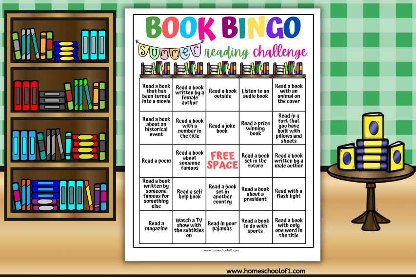 2023 Free Printable Book Bingo: Summer Reading Challenge