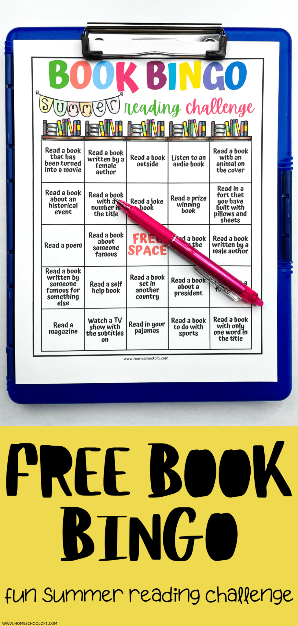 Free Summer Reading Bingo Printable | Fun For All Ages!