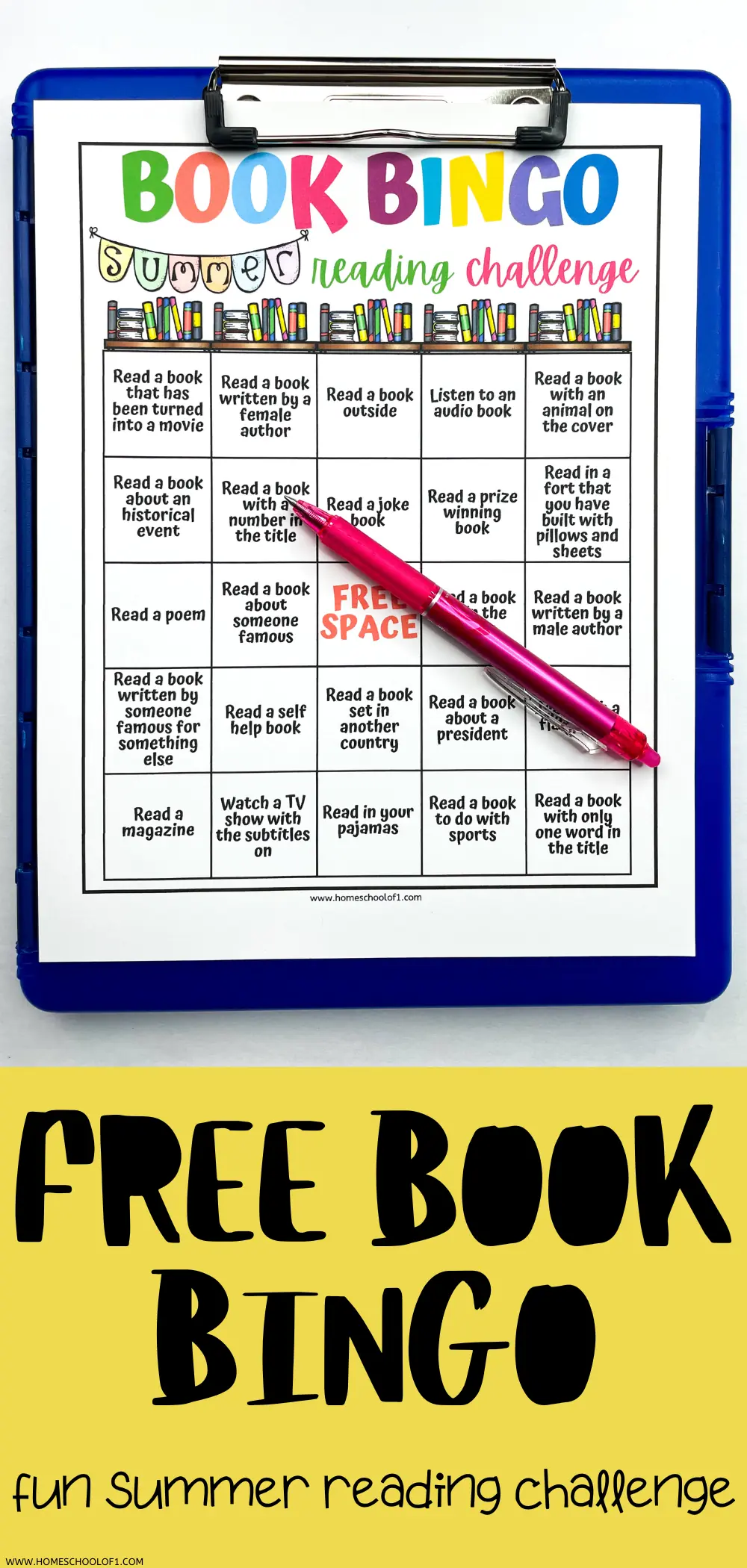 Free Summer Reading Bingo Printable | Fun For All Ages!