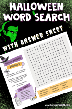 Free Spooky Halloween Word Search Printable for Older Kids