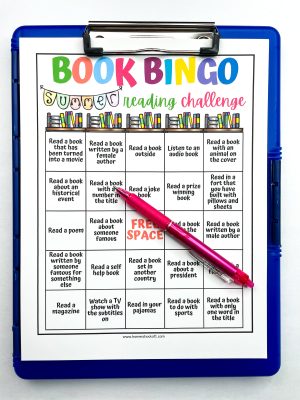 Free Summer Reading Bingo Printable For Kids