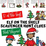 Free Elf on the Shelf Scavenger Hunt Printable
