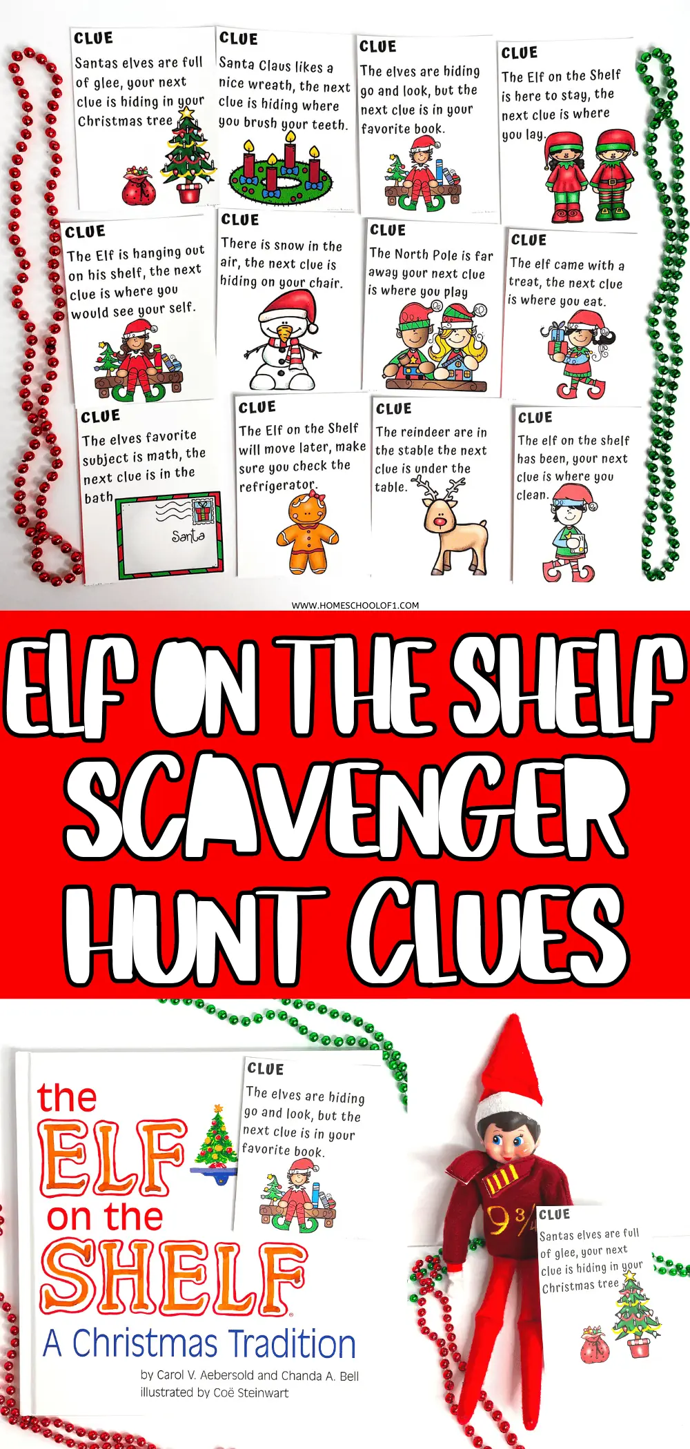Elf On the Shelf scavenger hunt, FREE printable game! - Favorite ...
