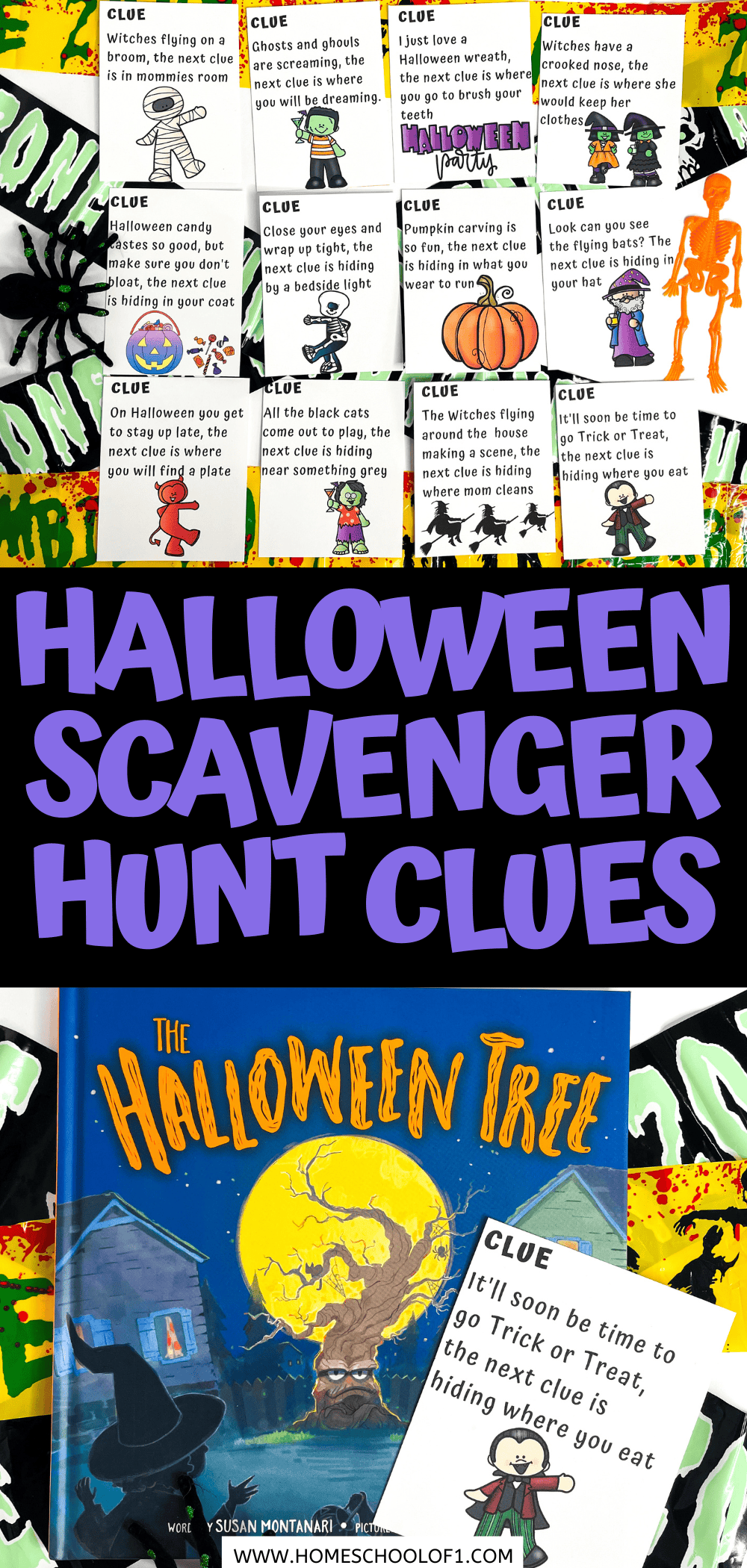 Free Halloween Scavenger Hunt Clues For A Spooky Adventure