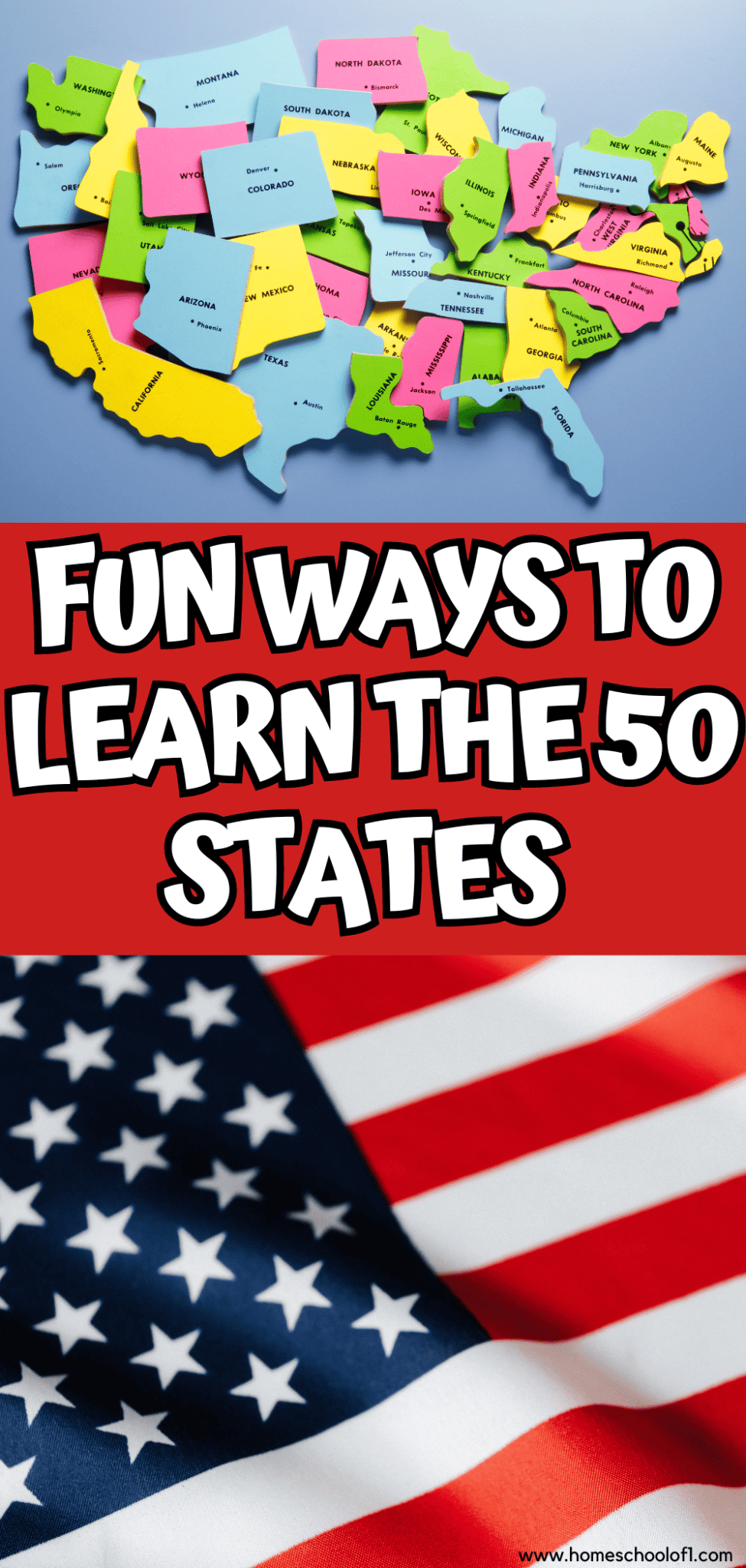 Fun Ways To Learn The 50 States With Kids