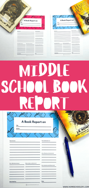 Free Middle School Book Report Template