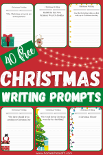 40 FREE Christmas Writing Prompts For Kids Aged 5-14