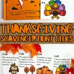 Thanksgiving Scavenger Hunt Printable with Fun Clues