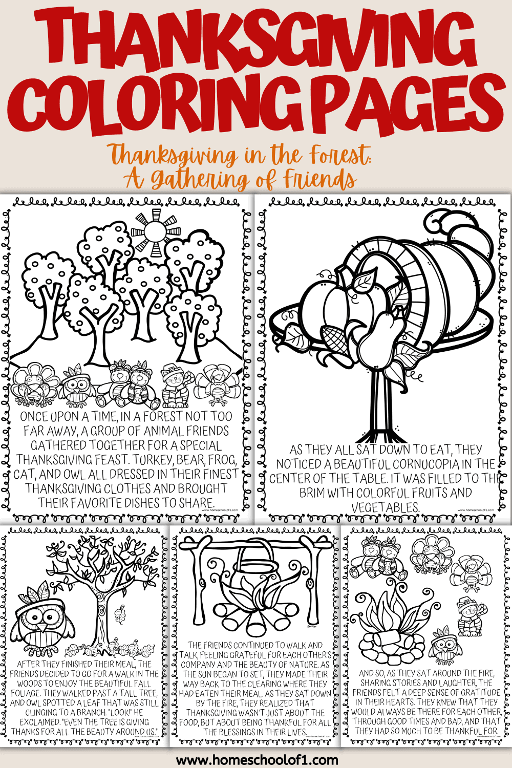 Free Printable Thanksgiving Coloring Pages