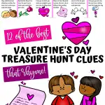Free Valentine's Day Scavenger Hunt Printables the Kids Will Love