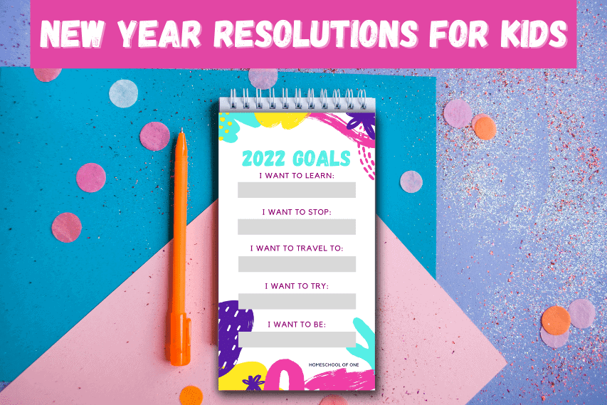 New Year Resolutions For Kids With Free Printable