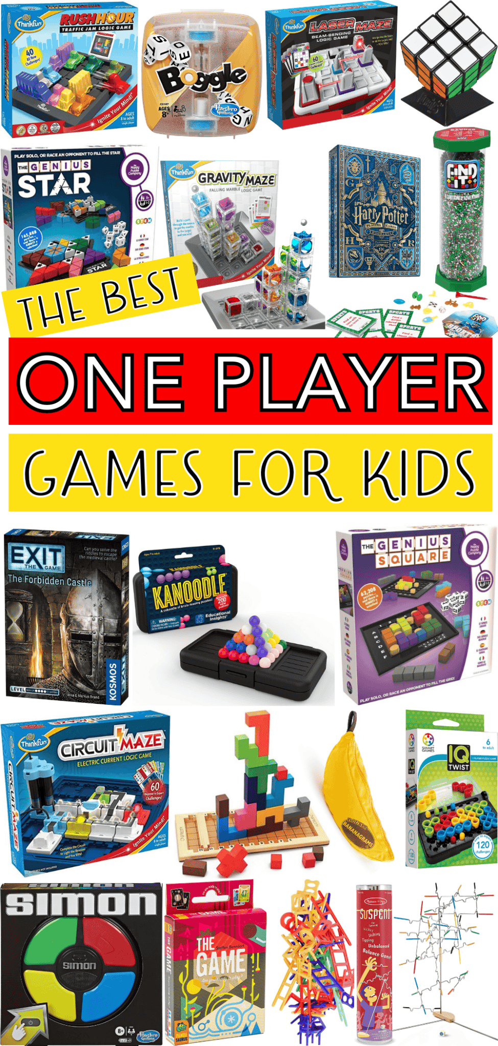 21 One Player Games for Kids (Board & Logic Picks)