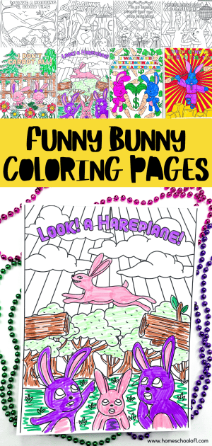 10 Free Funny Bunny Coloring Pages for Teenagers