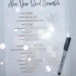 4 New Years Word Scramble With Answers (Free Printables)