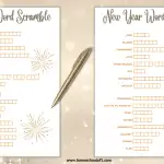 4 New Years Word Scramble With Answers (Free Printables)
