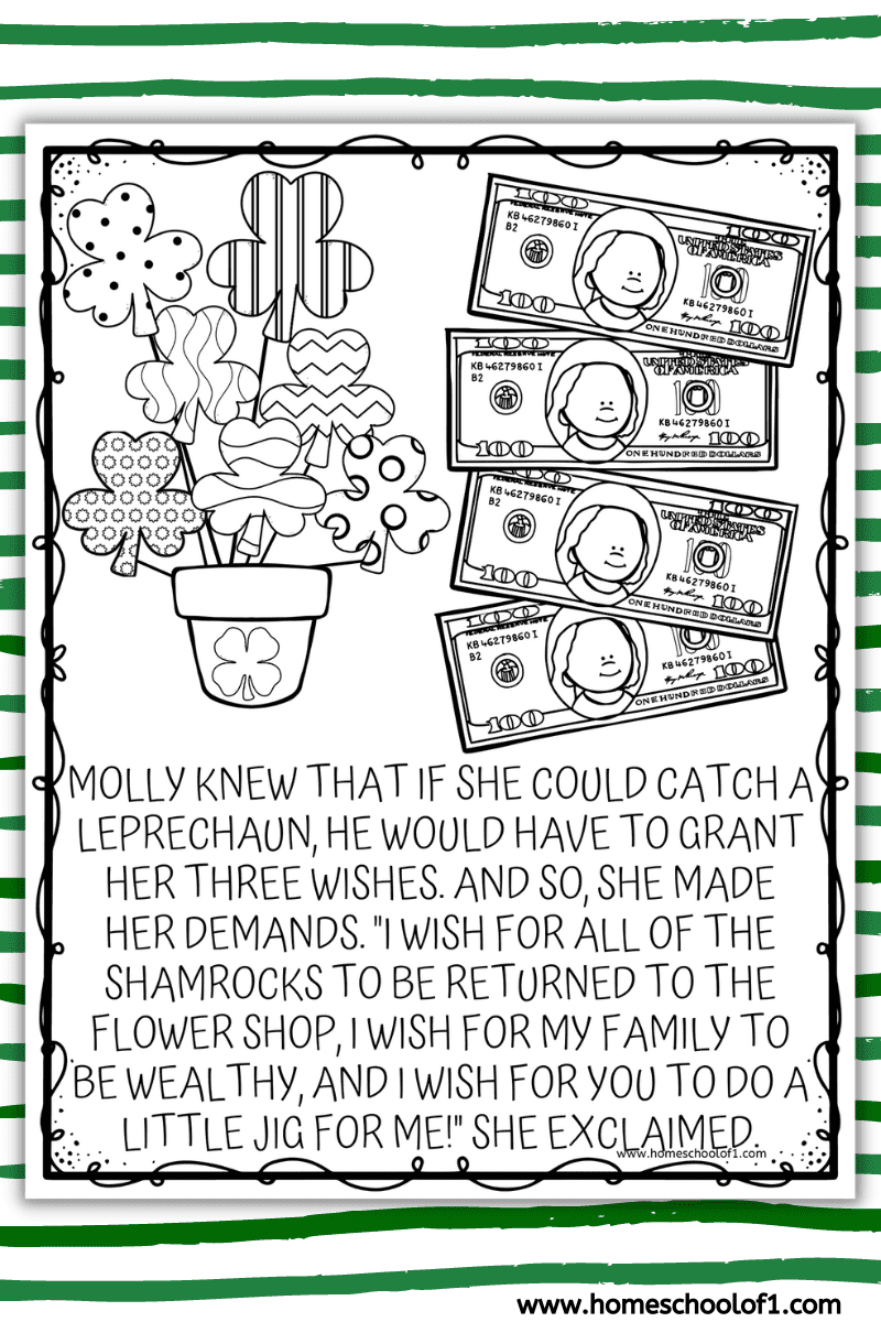 Free St Patrick’s Day Coloring Pages with a Story