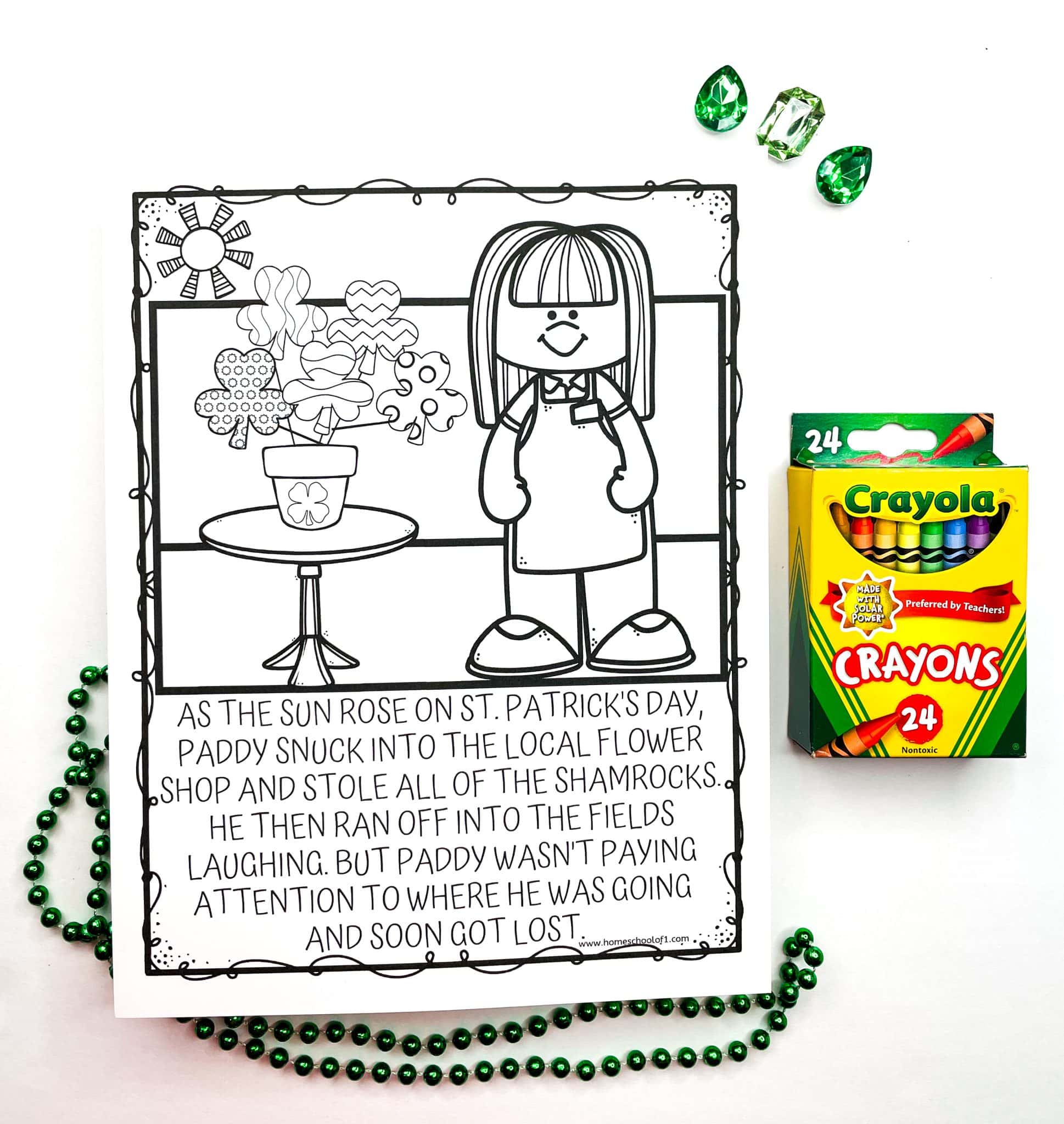 Free St Patrick’s Day Coloring Pages with a Story