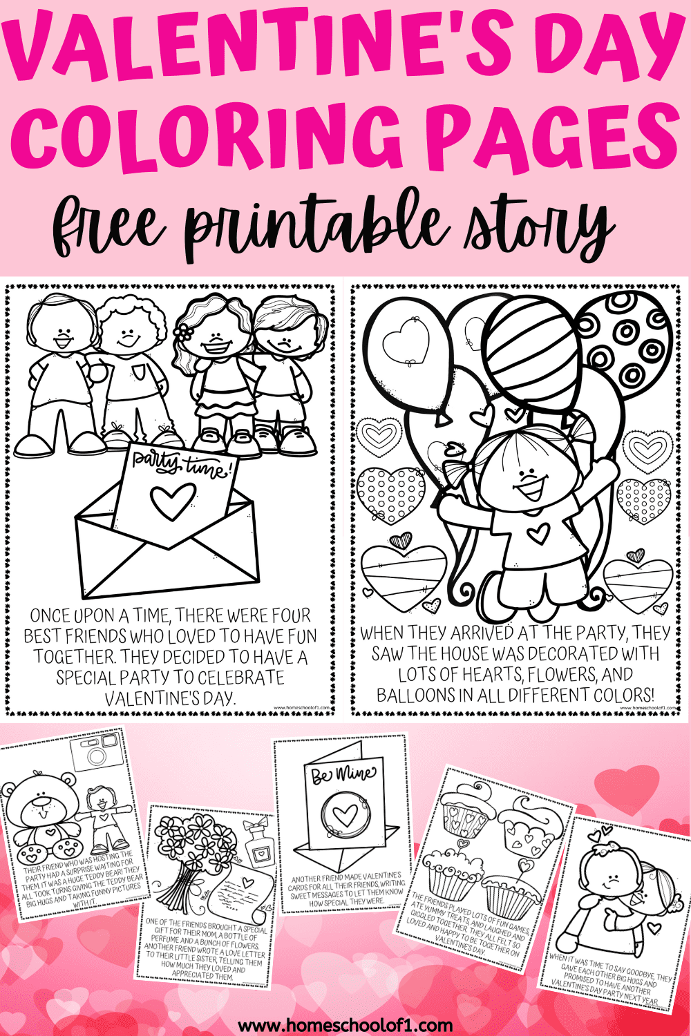 7 Free Printable Valentines Coloring Pages For Kids
