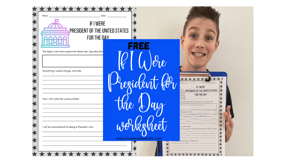 Free If I Were President Worksheet