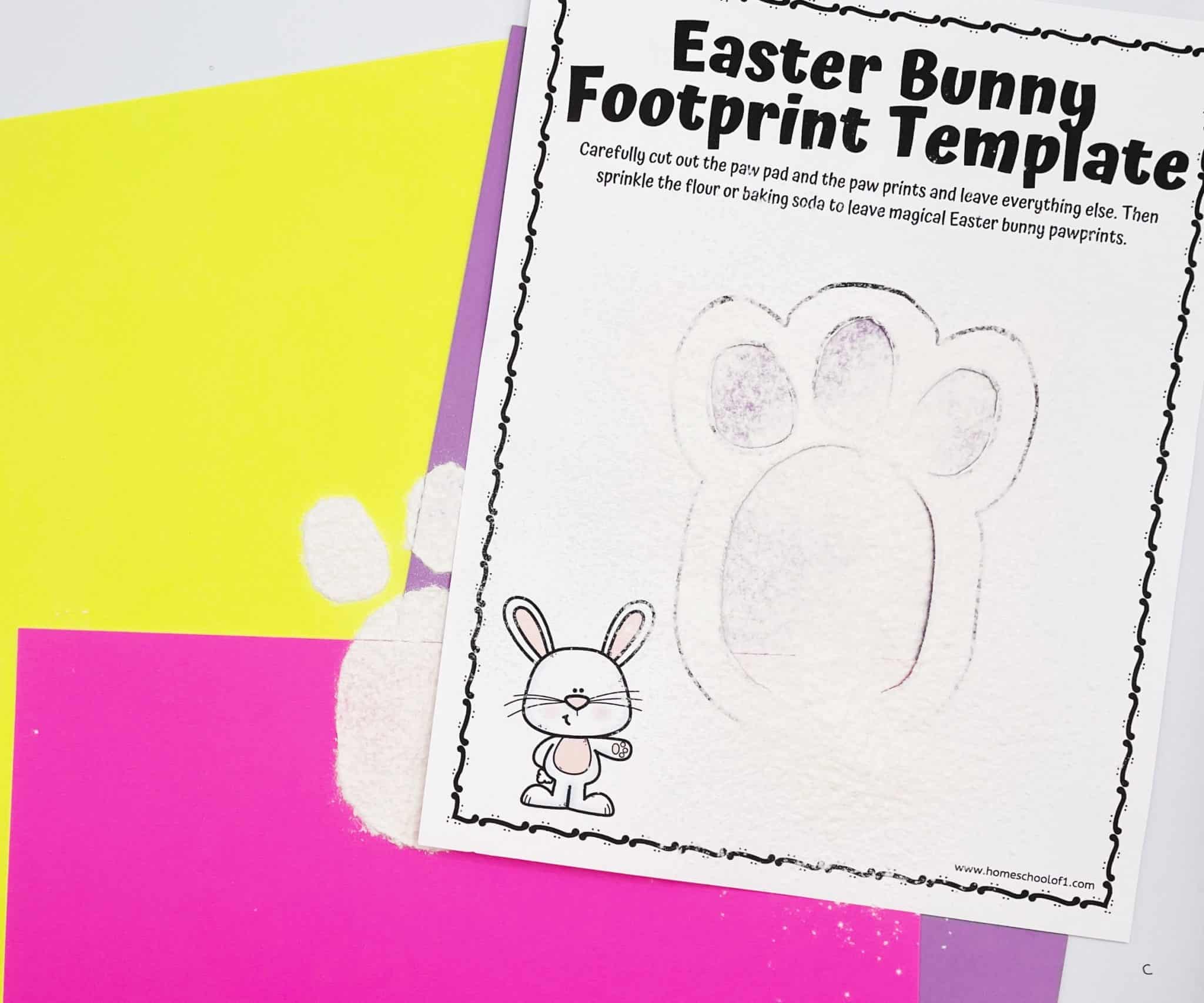 Free Printable Easter Bunny Footprints | DIY Easter Bunny Tracks