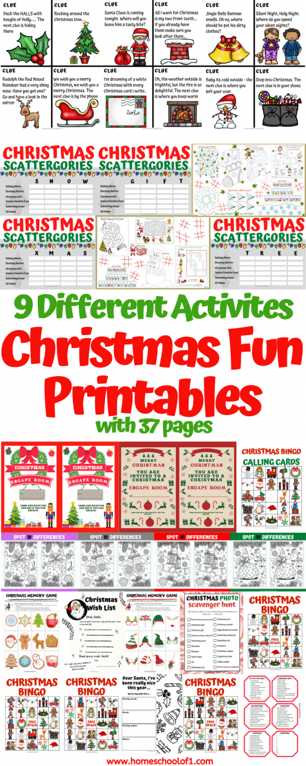 Best Christmas Activities for Kids (with free printables)
