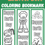 Free Printable Earth Day Bookmarks to Color
