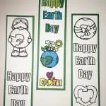Free Printable Earth Day Bookmarks to Color