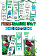 Free Printable Earth Day Bookmarks to Color