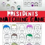 Free Presidents Matching Game Printable
