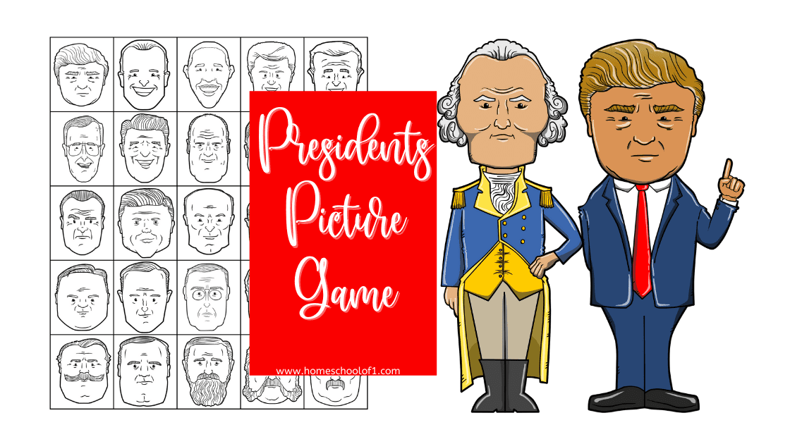 Free Presidents Matching Game Printable