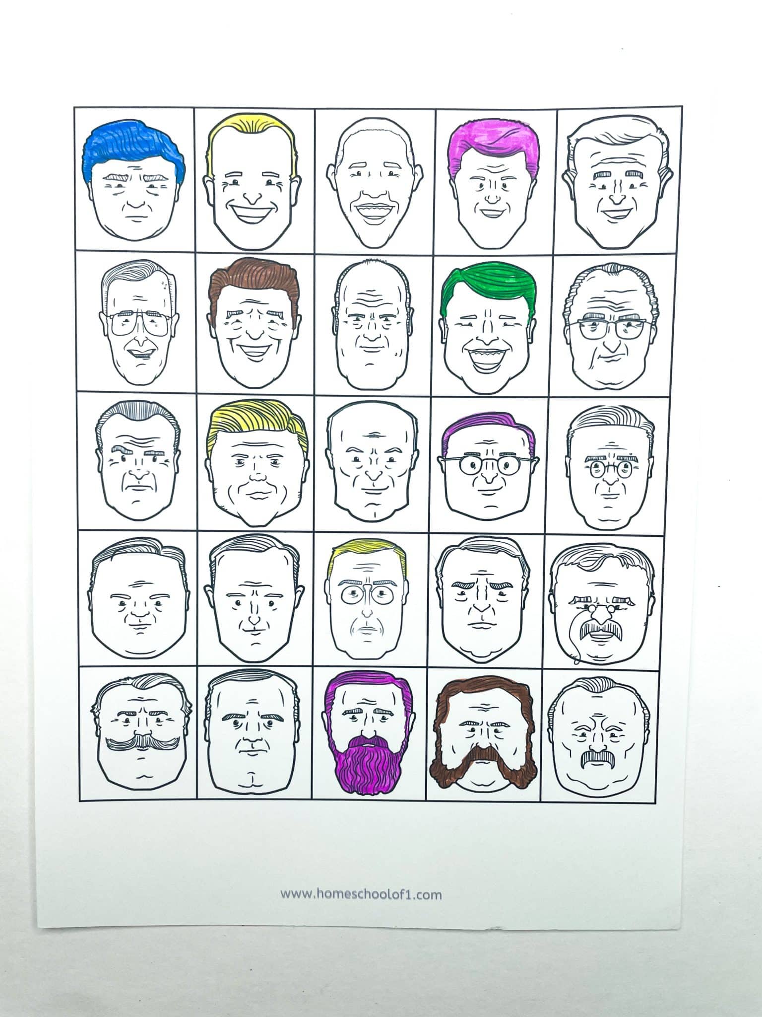 27 Free Presidents Day Coloring Pages (All U.S. Presidents)