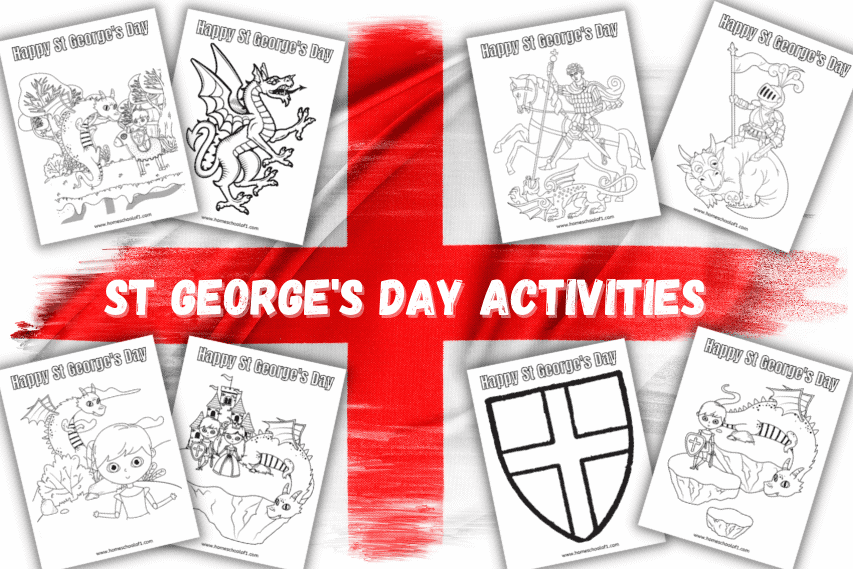 St George's Day Activities (+ 8 Free Colouring Sheets)