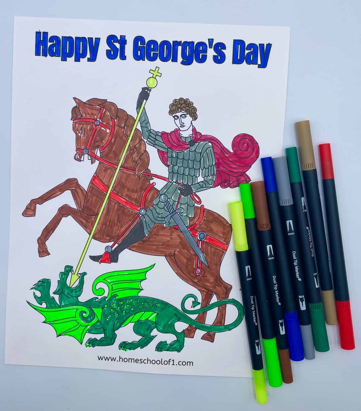 St George's Day Activities (+ 8 Free Colouring Sheets)