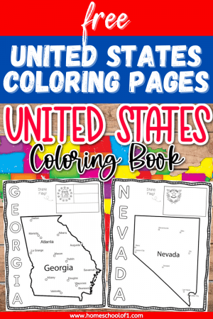 50 Free United States Coloring Pages for US Geography