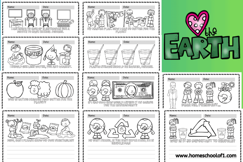 Free Earth Day Writing Prompts (10 Free Printables)