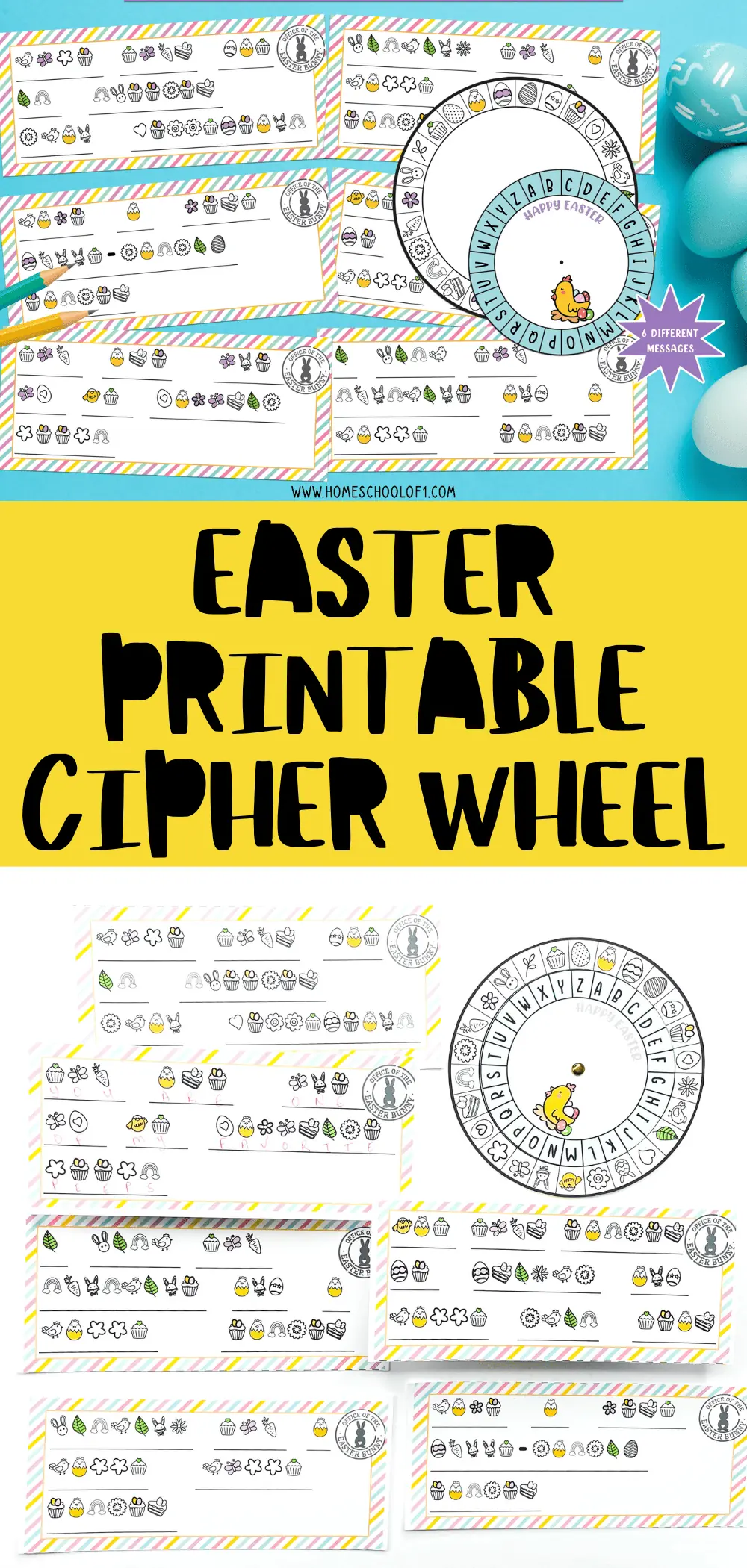 Free Easter Printable Cipher Wheel