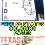 Free 50 States Coloring Pages for Kids to Explore USA
