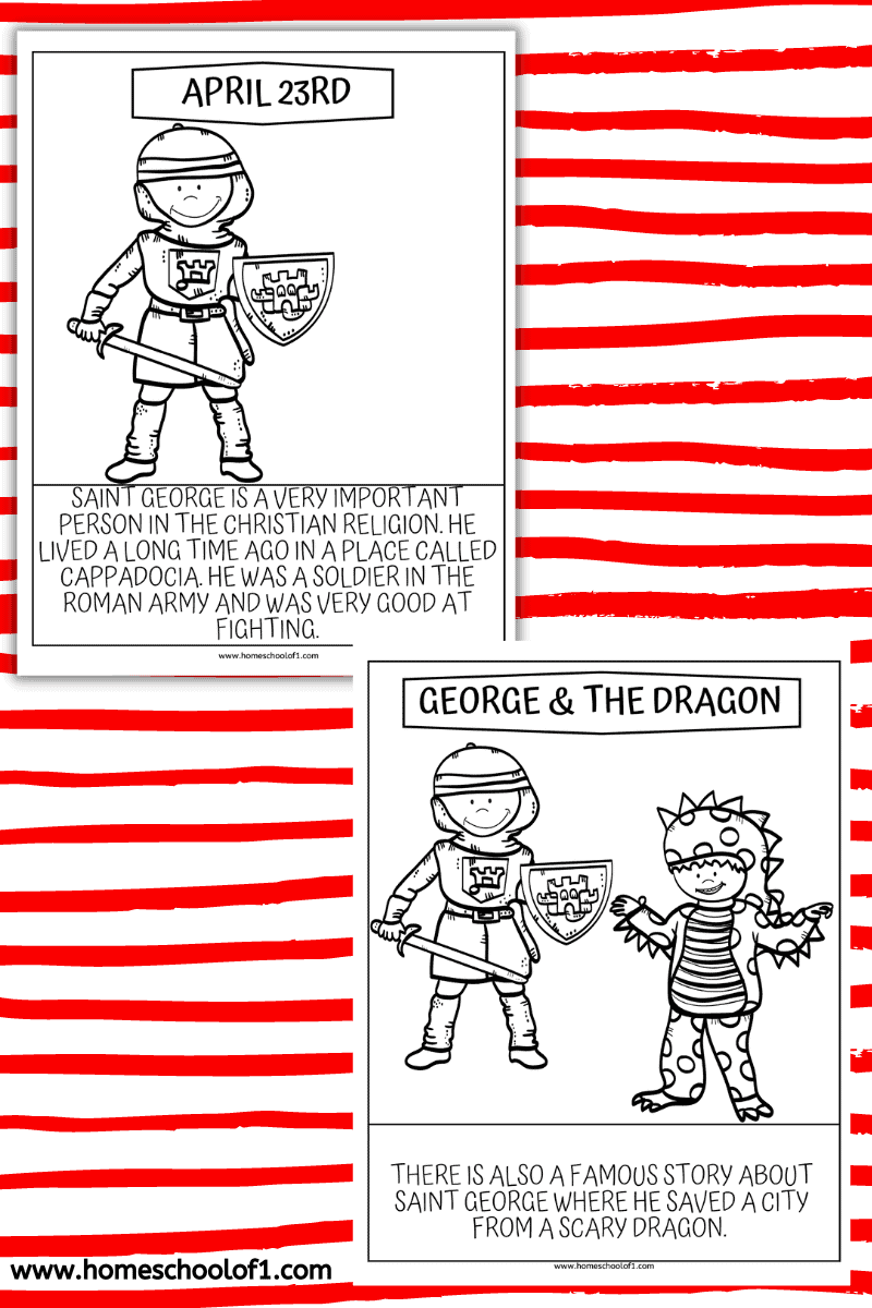 St George's Day Activities (+ 6 Free Colouring Sheets)