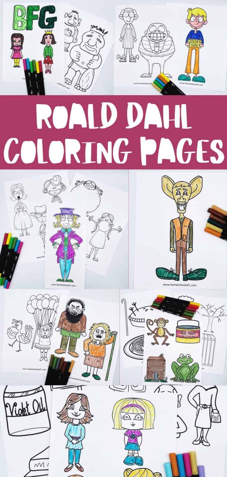 16 Free Roald Dahl Coloring Pages That Are Splendiferous