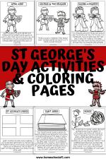 St George's Day Activities (+ 6 Free Colouring Sheets)
