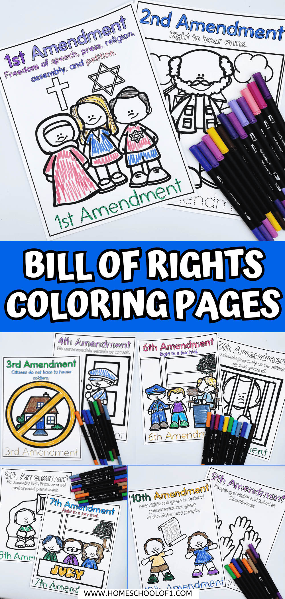 Free Bill of Rights Coloring Pages for Kids