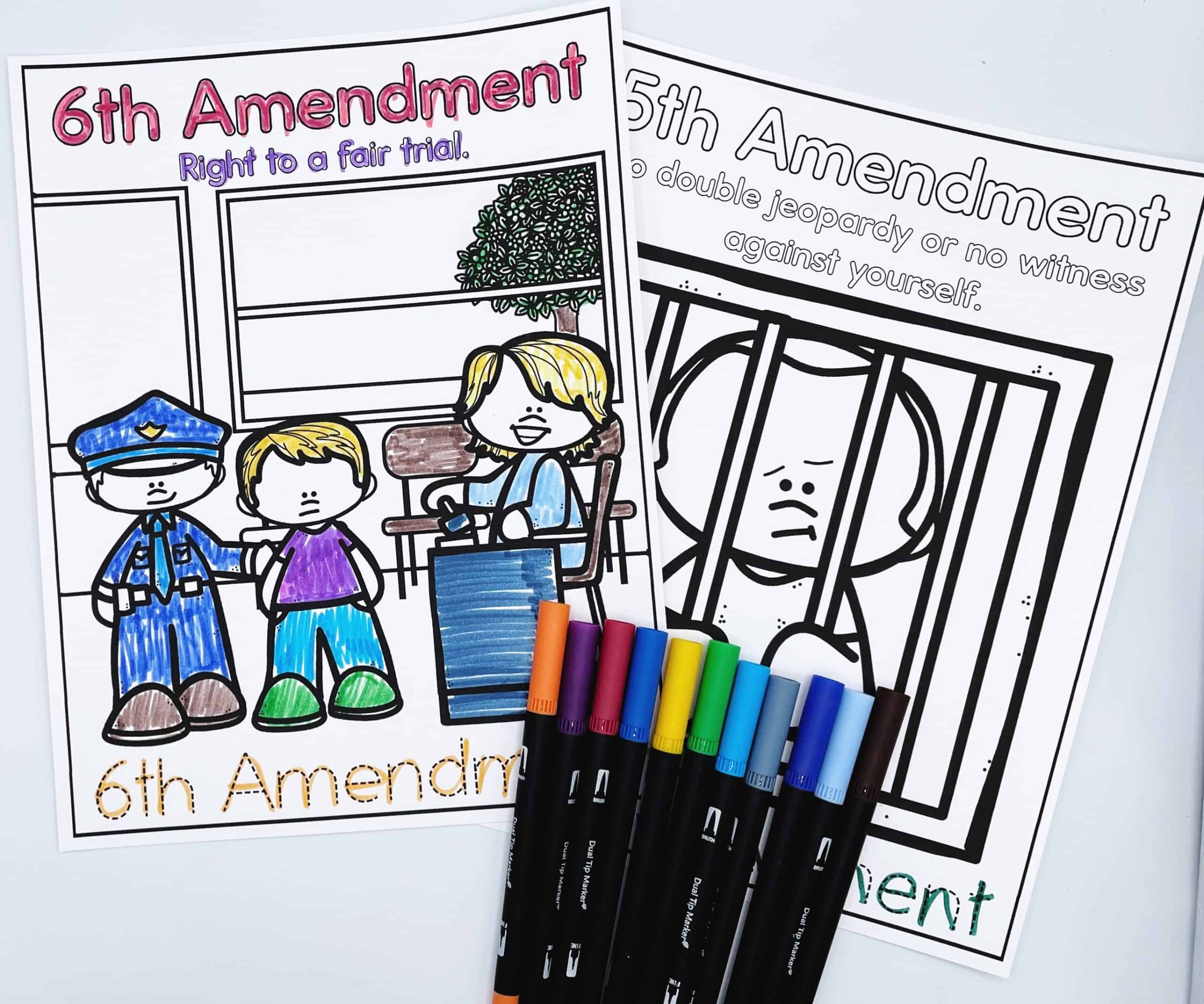 Free Bill of Rights Coloring Pages - Homeschool of 1