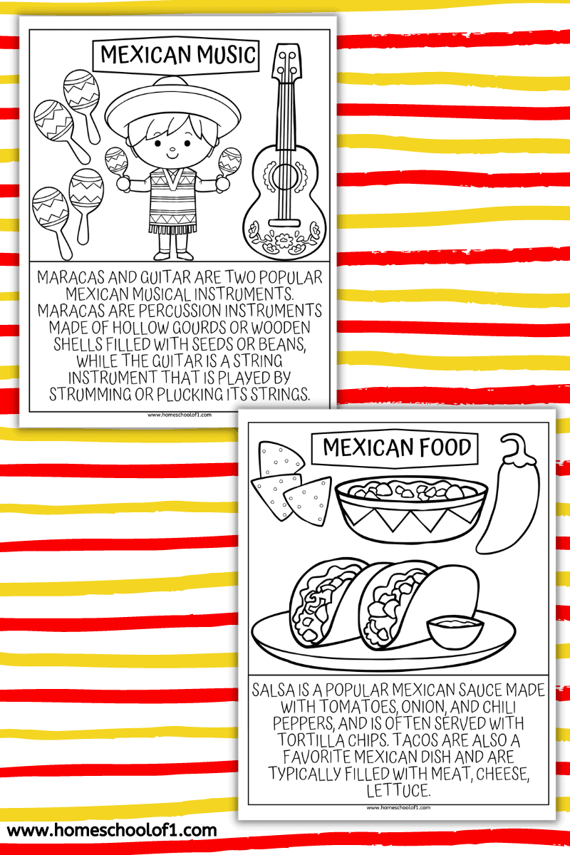 Free Cinco de Mayo Coloring Pages to Learn About Mexico