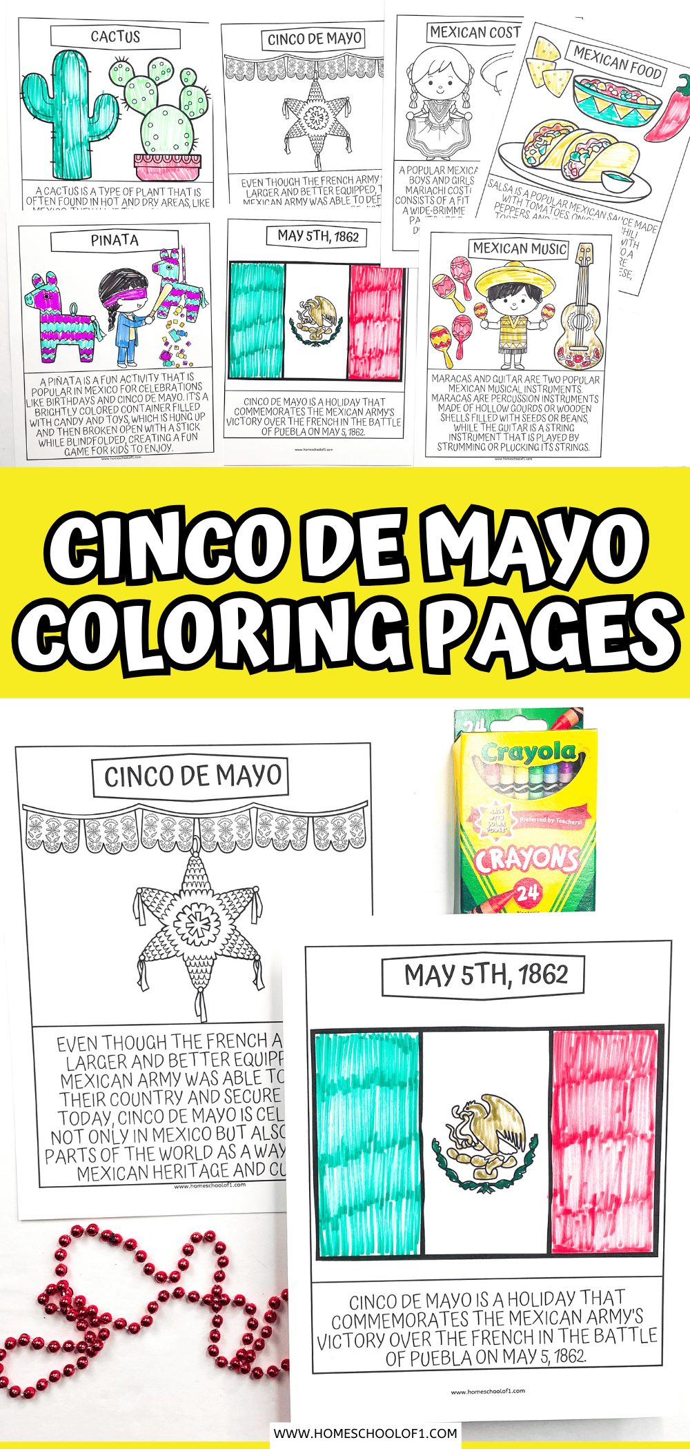 Free Cinco de Mayo Coloring Pages to Learn About Mexico