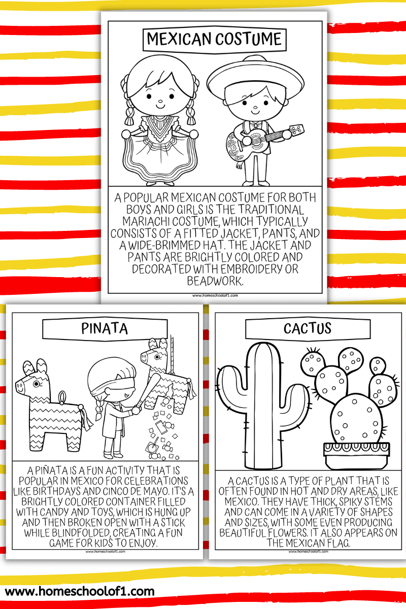 Free Cinco de Mayo Coloring Pages to Learn About Mexico