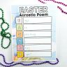 Free Easter Acrostic Poem Template (With Examples for Kids)