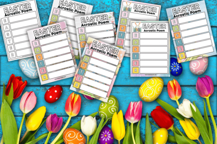 Easter Acrostic Poem Templates (8 Free Printables)