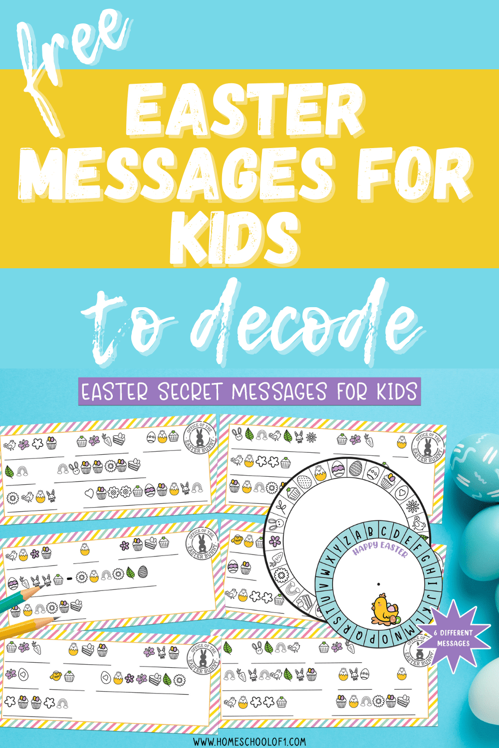 Free Easter Printable Cipher Wheel